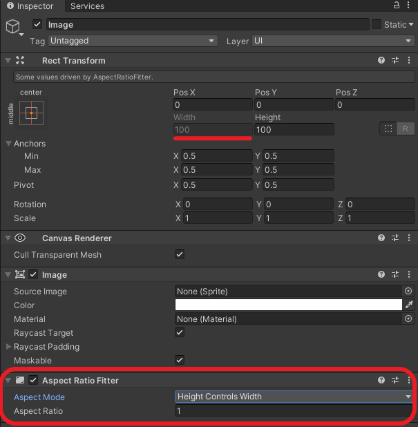 Unity - Aspect Ratio Fitter について - - ひとりでのアプリ開発 - fineの備忘録