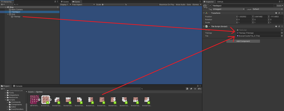 Unity - Tile をスクリプトから設置する - ひとりでのアプリ開発 - fineの備忘録