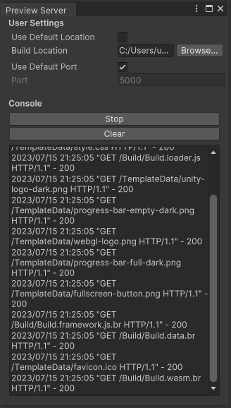 Unity - Unity Preview Server for WebGL：WebGLのプレビューをローカルで実行する - ひとりでのアプリ開発 - fineの備忘録