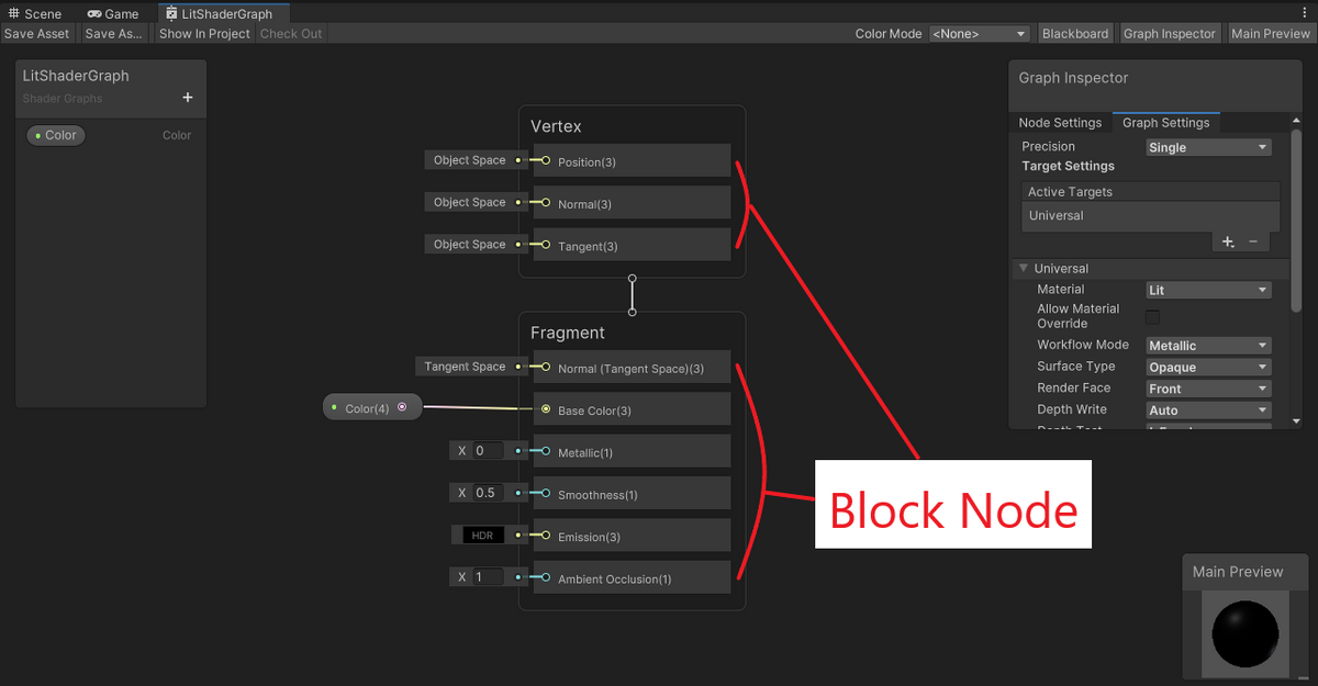 Unity - Shader Graph：マスタースタック - ひとりでのアプリ開発 - fineの備忘録