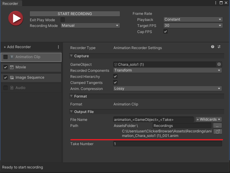 Unity - Unity Recorder の基本的な使い方 - ひとりでのアプリ開発 - fineの備忘録