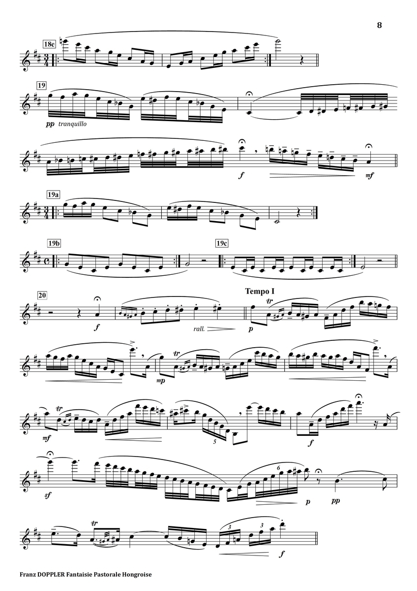 Doppler : Fantaisie Pastorale Hongroise op.26 - フルート上達の秘伝