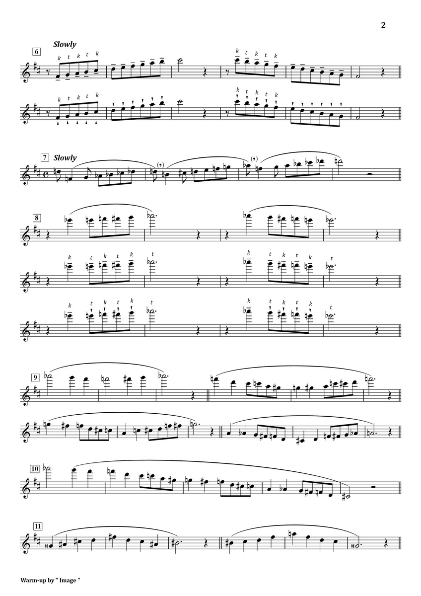 Super Technique for Image by Eugene BOZZA - フルート上達の秘伝