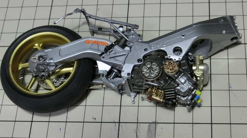 1/12 HONDA NSR500 (1989 WGPチャンピオン) 製作記 その03 - たまに乗るバイク乗りの日常ブログ
