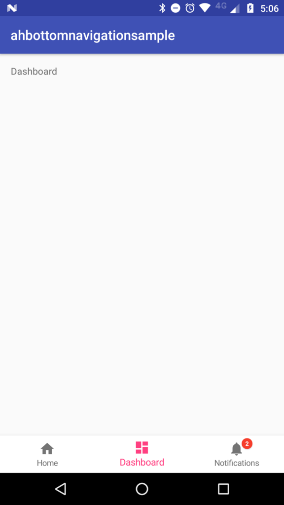 AHBottomNavigationを使ってNavigationItemにバッジを表示する - techium