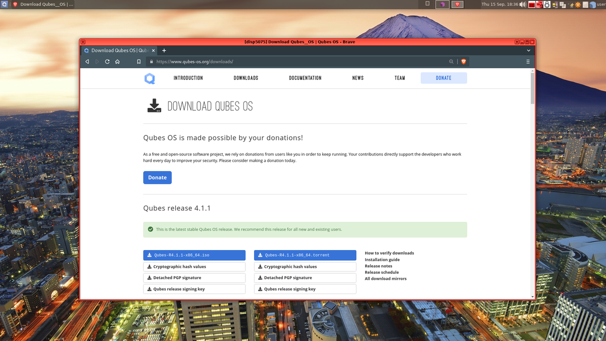 Qubes OS 動作環境・ダウンロード・PGPチェック - /ft/'s blog