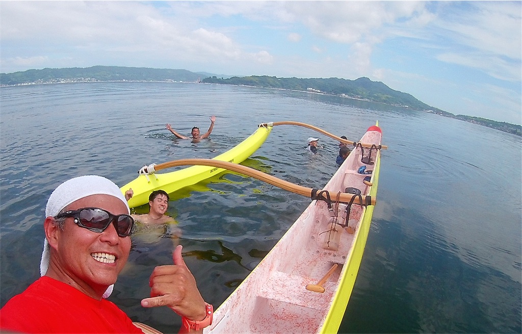 OC6 Mirage進水式 - アウトリガーカヌー・ナビゲーター フジオの人生山あり海あり日記