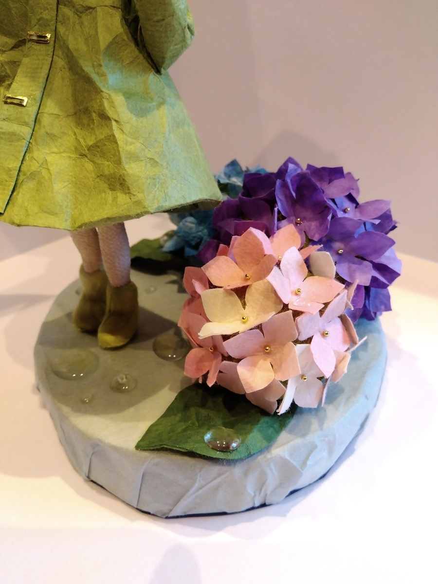 紫陽花と女の子☔ - 藤桃の工房から〜