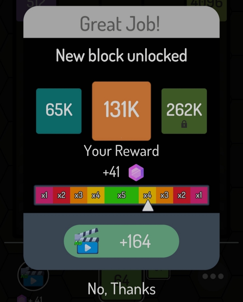 【ポイ活】Merge Number 2048 Block〜1Tブロックをクリア〜 - 三つ葉のクローバー