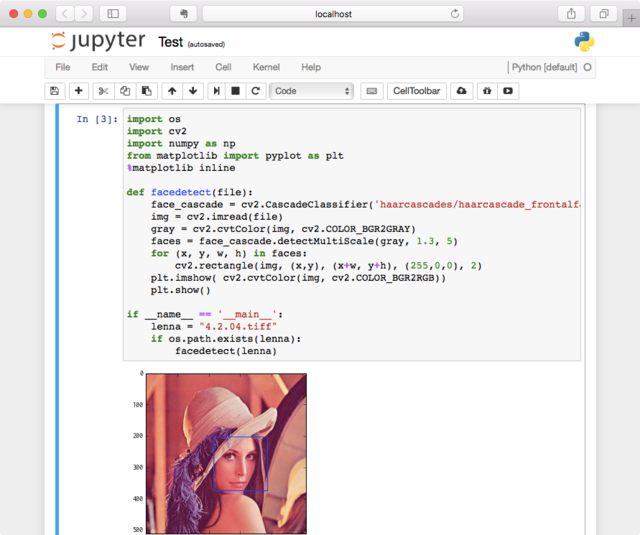 Python + OpenCVで顔認識 - fukuitのブログ