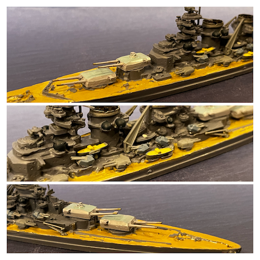 コレクターの日常：H級戦艦（「H41型」）の修正と新モデル調達状況のアップデートなど - 相州の、ほぼ週刊、1:1250 Scale 艦船模型ブログ