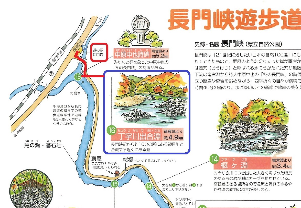 「長門峡」を翌日は「道の駅長門峡」側から歩く（1） - fwssのえっさんブログ