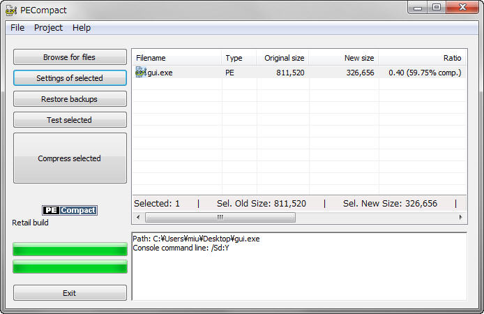 PECompact - 魔術師をめざして