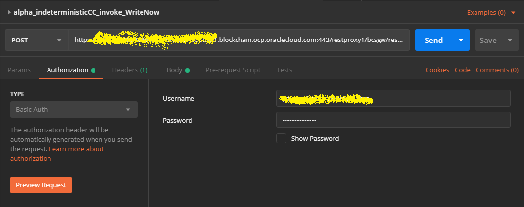 Oracle Blockchain Platform Cloud Serviceで非-決定論的なChaincodeをインストール、インスタンス化してREST APIで実行 - 空谷に吼える