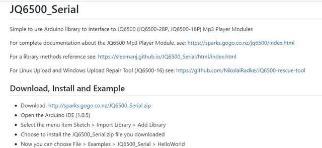 JQ6500 MP3 Player Moduleを使ってみた - Ganponブログ