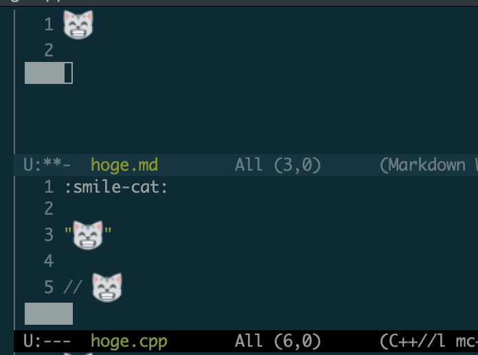 emojifyを使ってemacsで絵文字を表示する😺 - `(blog ,garaemon)