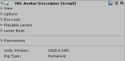 [VRChat] Avatars3.0のVRCAvatarDescriptor - がとーしょこらの技術録(旧)