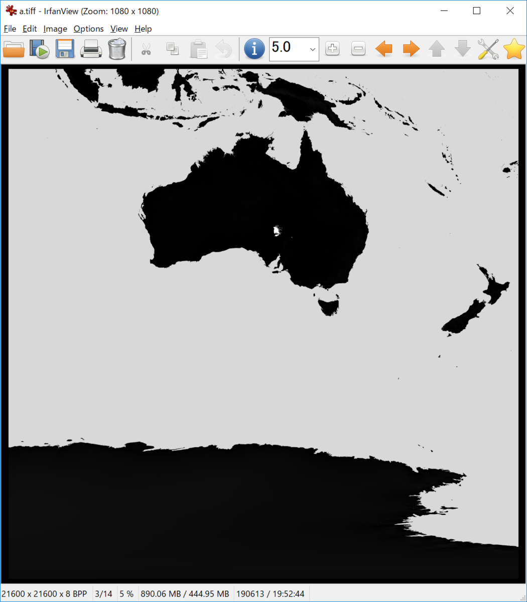 地球地図 Geo-TIFF の分析 の準備 - ruby-robotの夢
