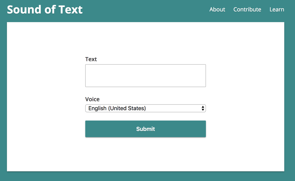 テキストを音声に変換出来るサイト「Sound of Text」が便利すぎる件 - ホーリーのプログラミング日記