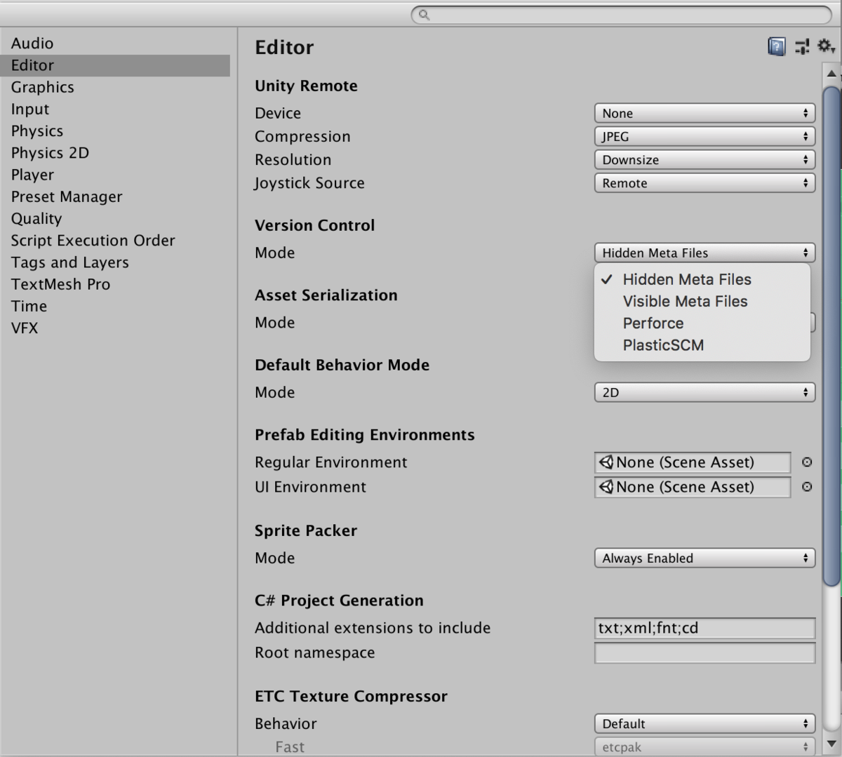 【Unity】metaファイルを非表示にする方法 - ホーリーのプログラミング日記