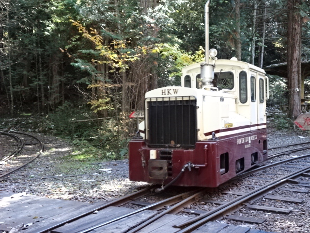 赤沢森林鉄道に行きました 3 丸山渡停車場にて - 気分はガルパン、、ゆるキャン