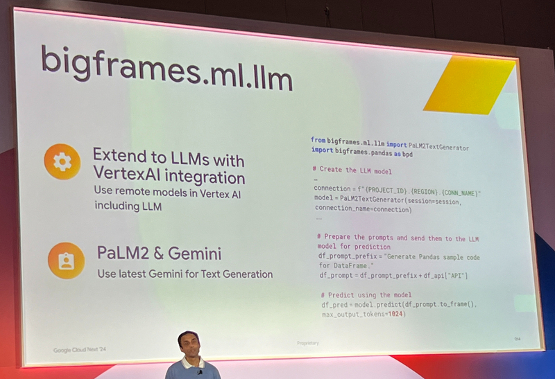 Optimize your machine learning applications using BigQuery DataFrames（Google Cloud Next '24セッション ...