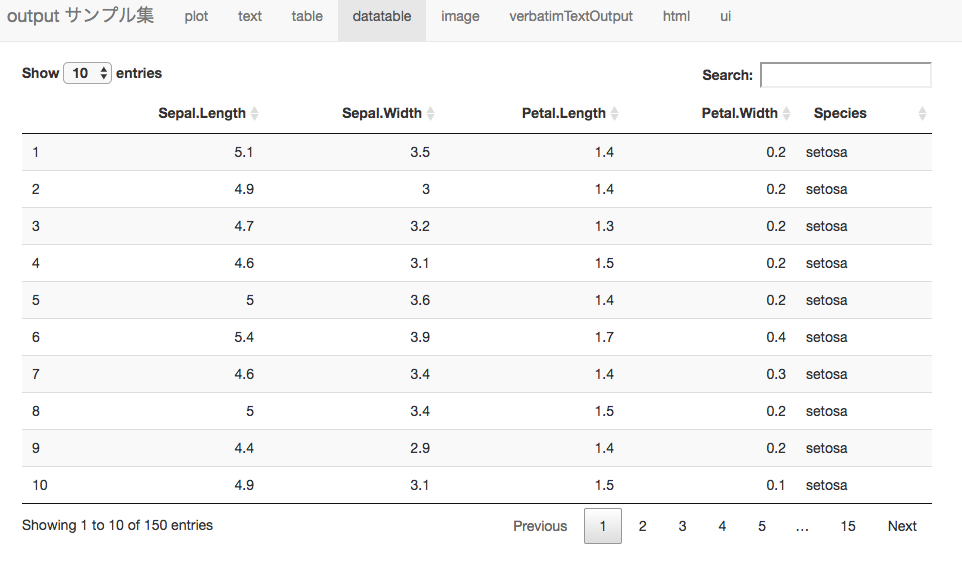 【R Shiny】基本となるUIのoutput関数を網羅的に理解する！ - Np-Urのデータ分析教室