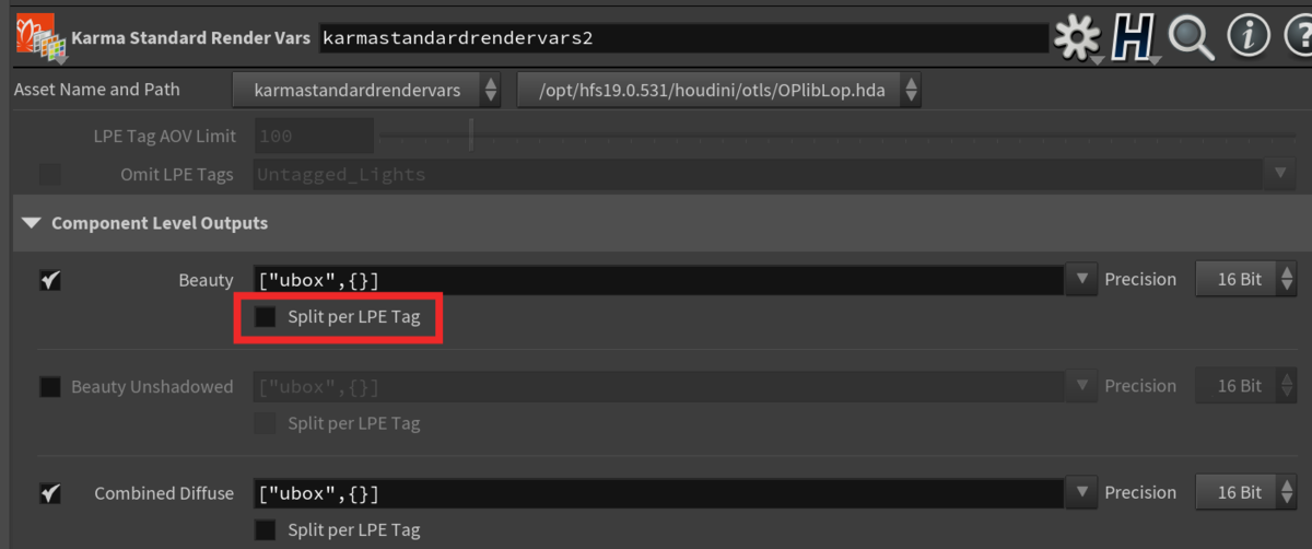 Solaris - Karma Render Vars (AOVs) - すあまの備忘録