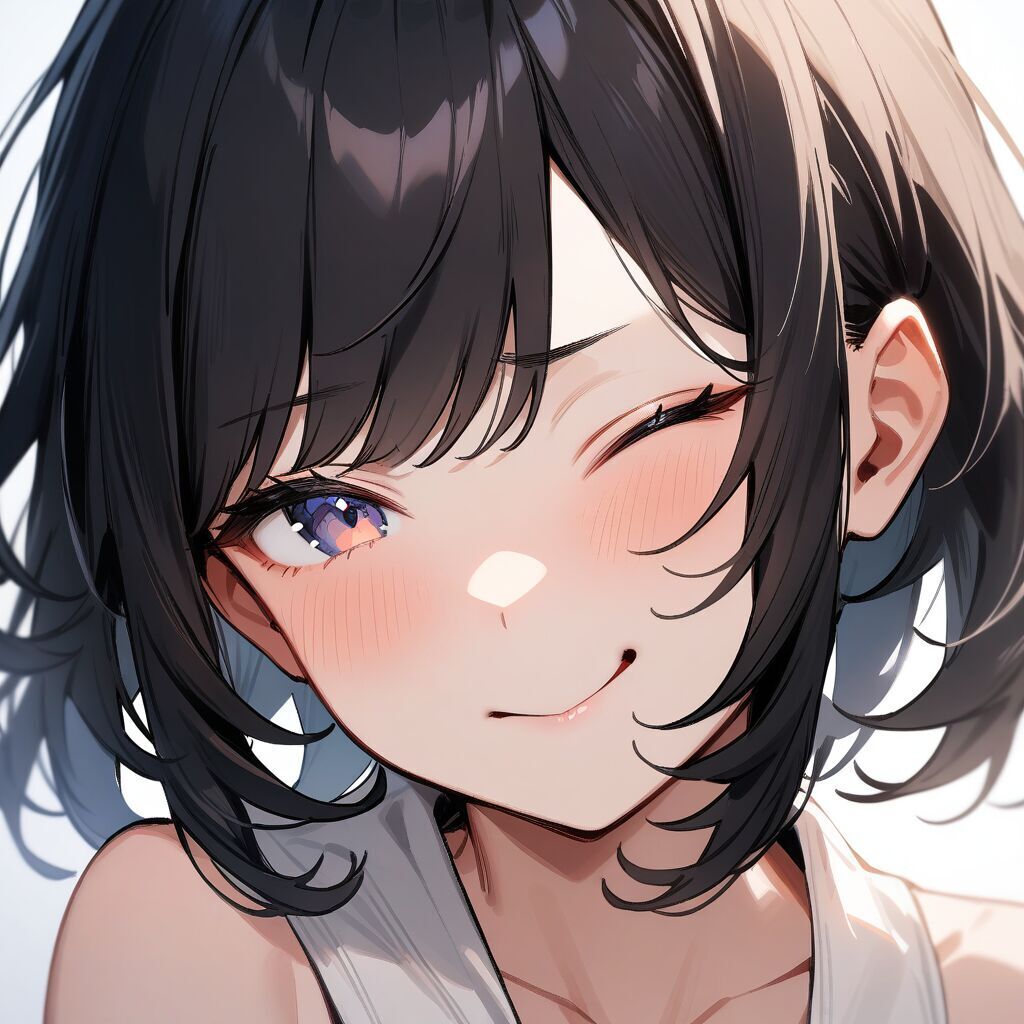 one eye closed (winking) (片目閉じ(ウィンク)) by Animagine XL 3.1 - AI生成画像カタログ