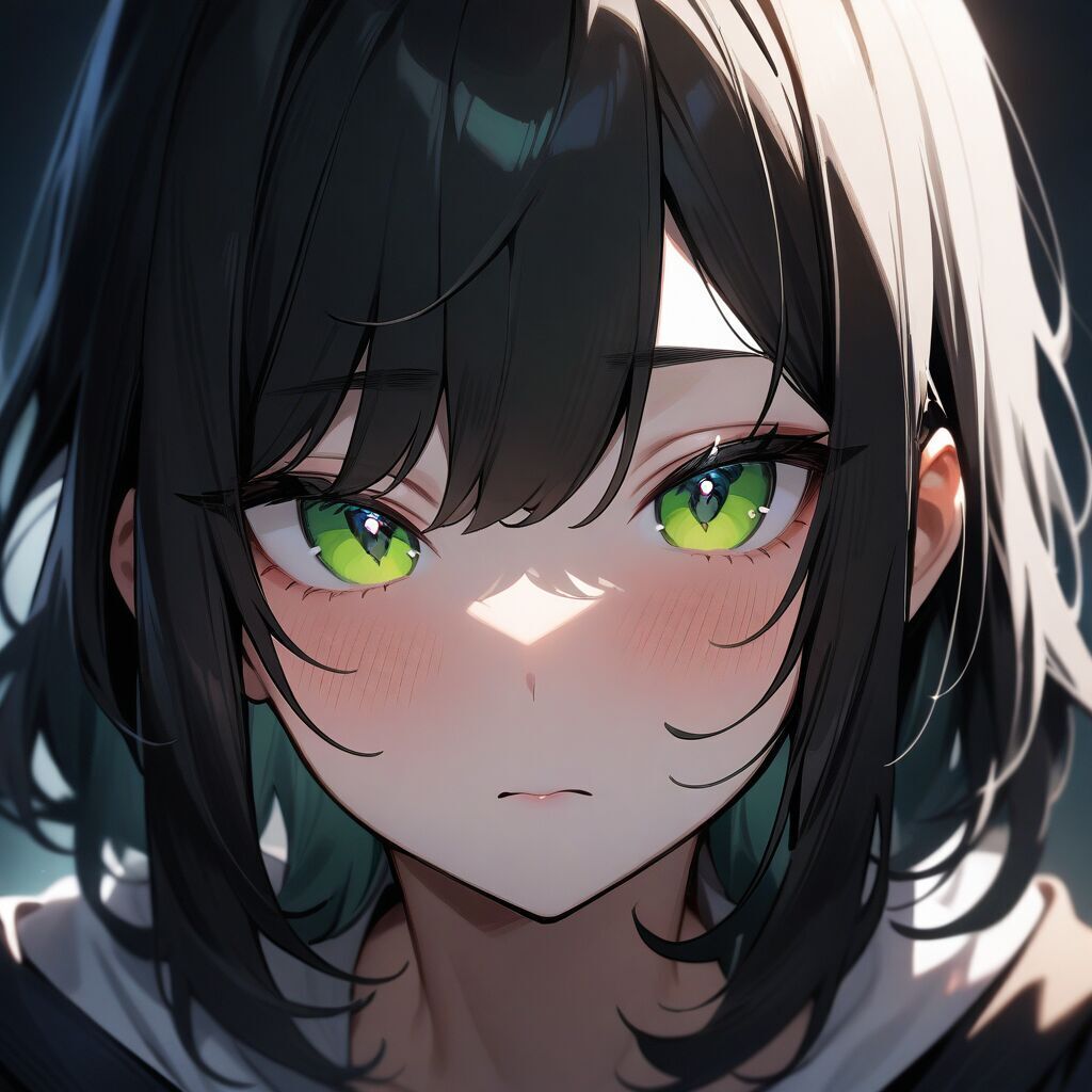 green sclera (緑の強膜) by Animagine XL 3.1 - AI生成画像カタログ