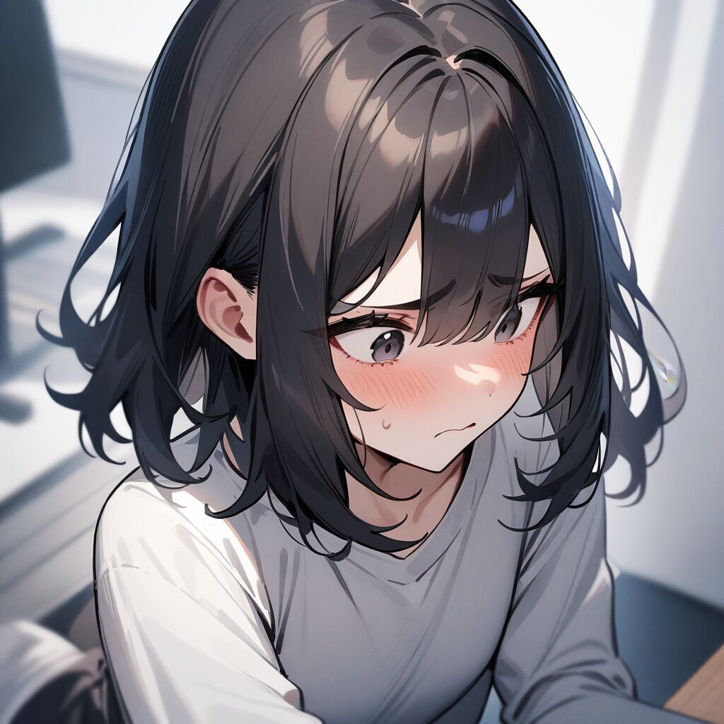 troubled eyebrows (困り眉) by Animagine XL 3.1 - AI生成画像カタログ