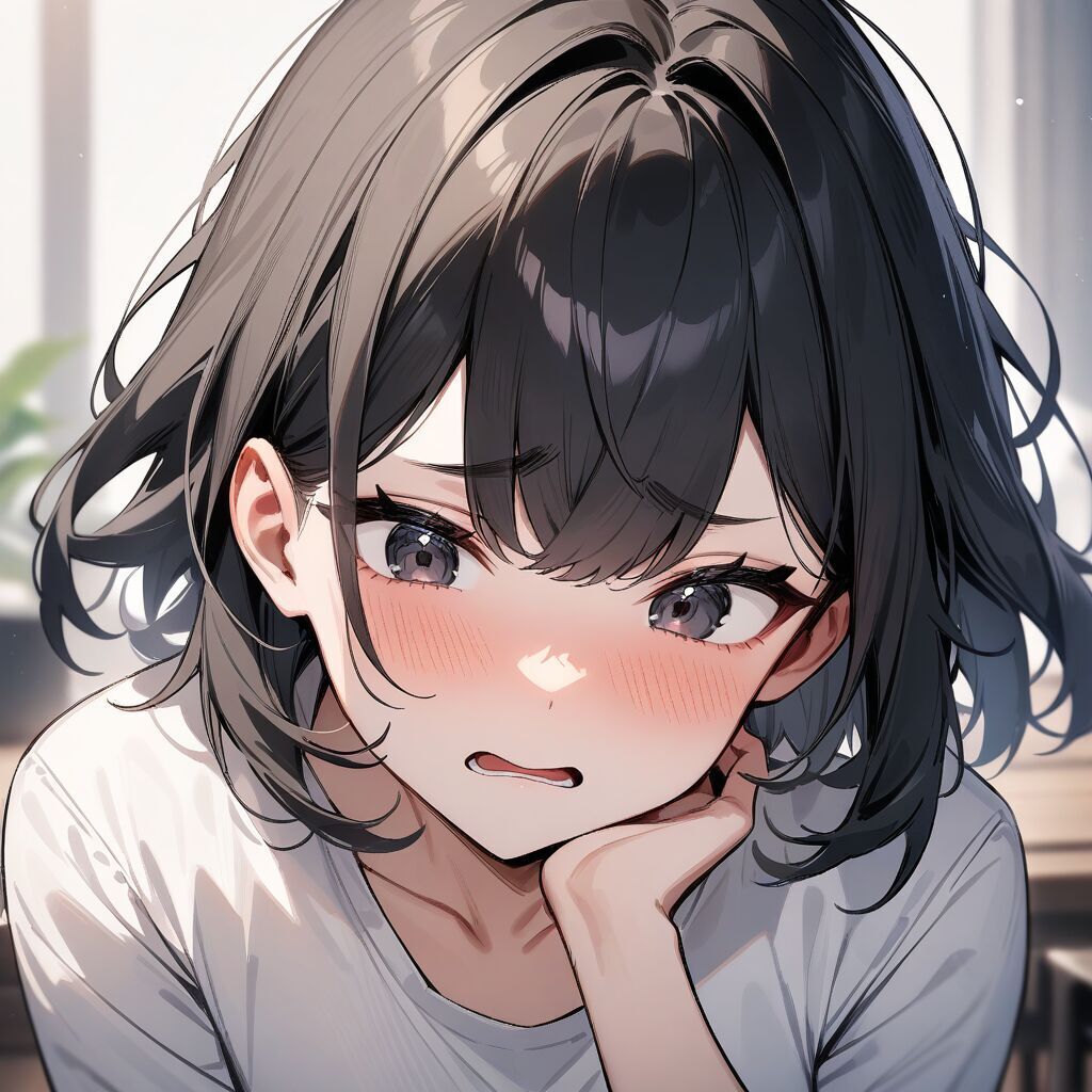 troubled eyebrows (困り眉) by Animagine XL 3.1 - AI生成画像カタログ