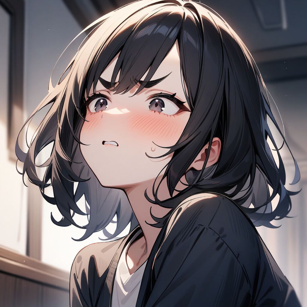troubled eyebrows (困り眉) by Animagine XL 3.1 - AI生成画像カタログ