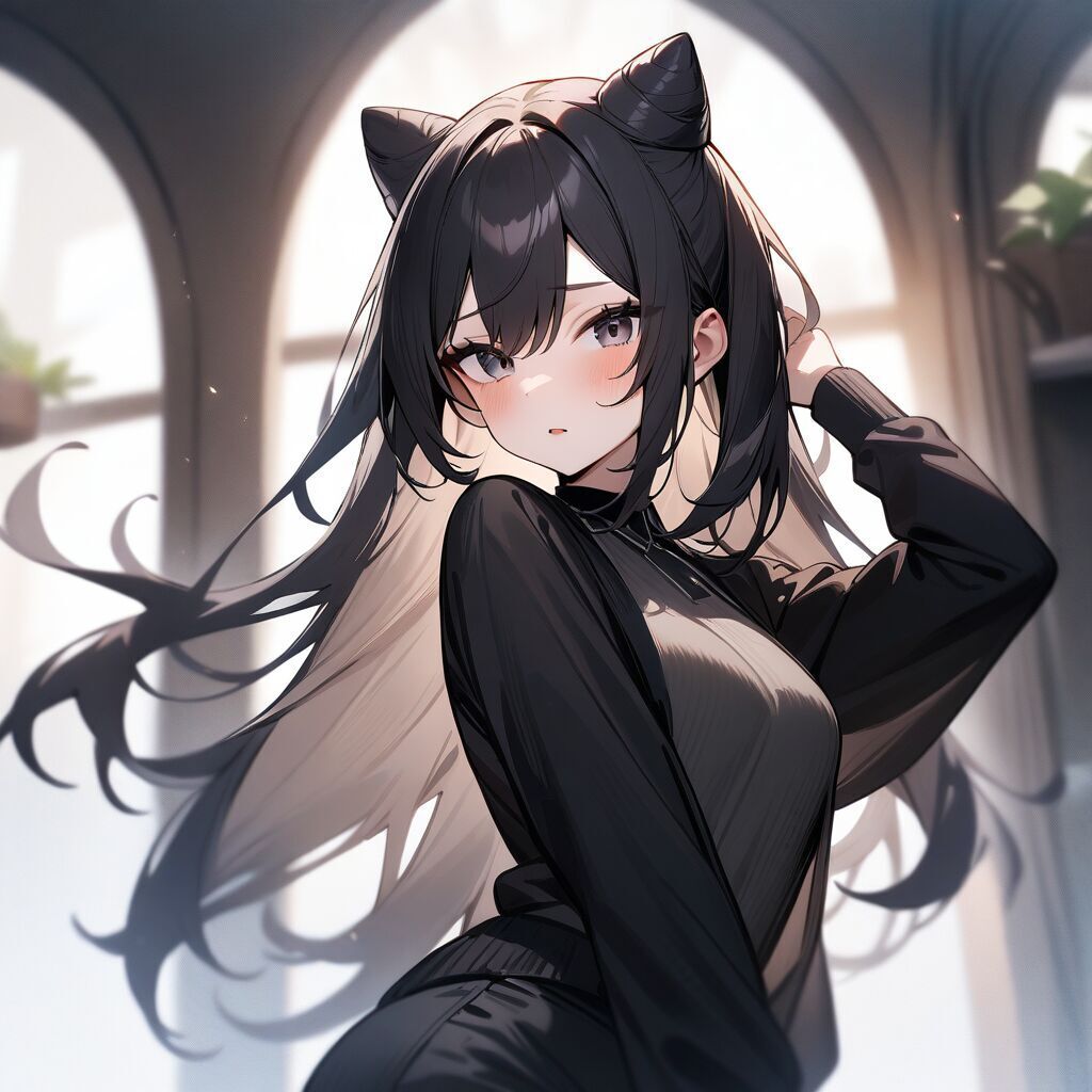 cone hair bun (円錐お団子) by Animagine XL 3.1 - AI生成画像カタログ