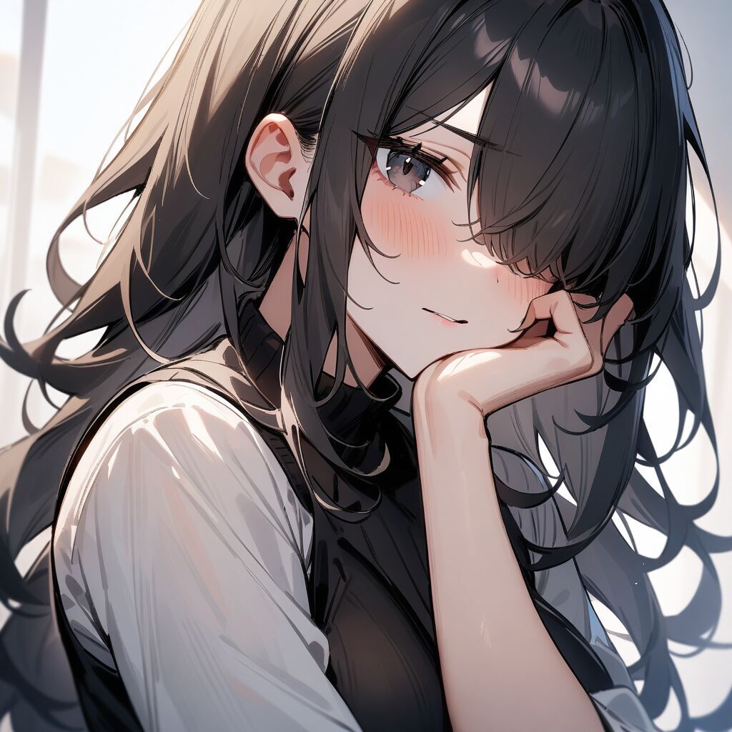 hair over eyes (目隠し前髪) by Animagine XL 3.1 - AI生成画像カタログ