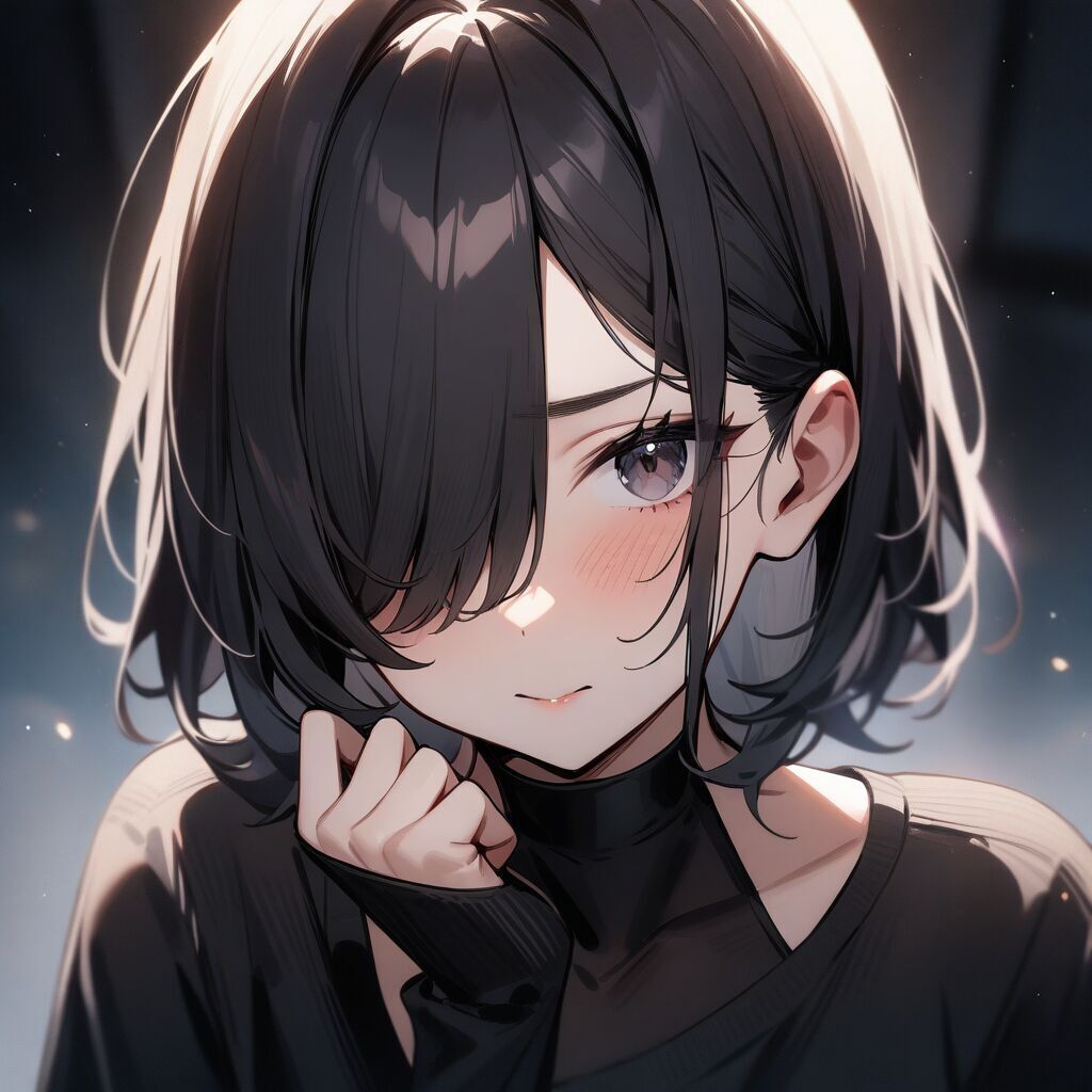 hair over one eye (片目隠し前髪) by Animagine XL 3.1 - AI生成画像カタログ