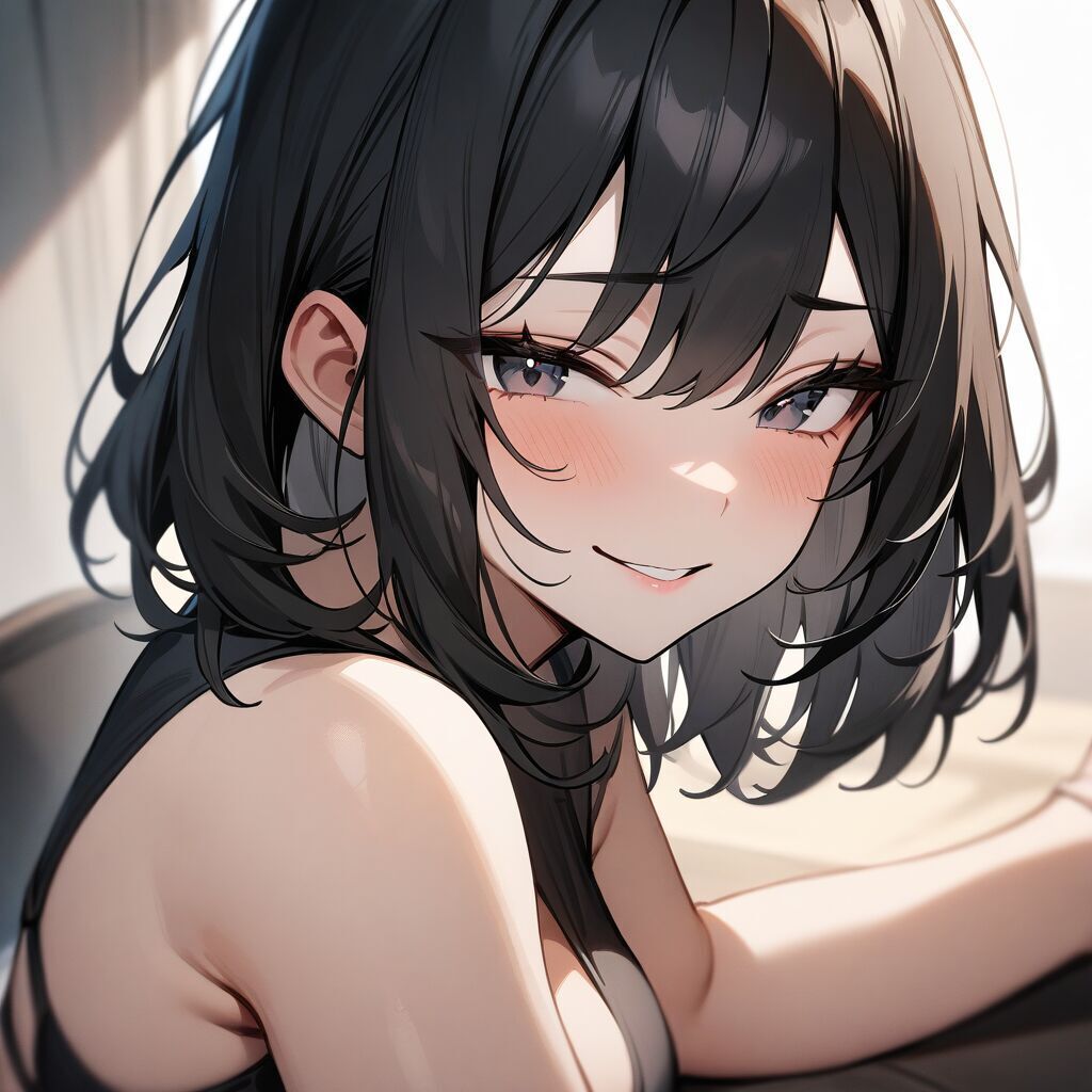 seductive smile (誘惑的な笑顔) by Animagine XL 3.1 - AI生成画像カタログ