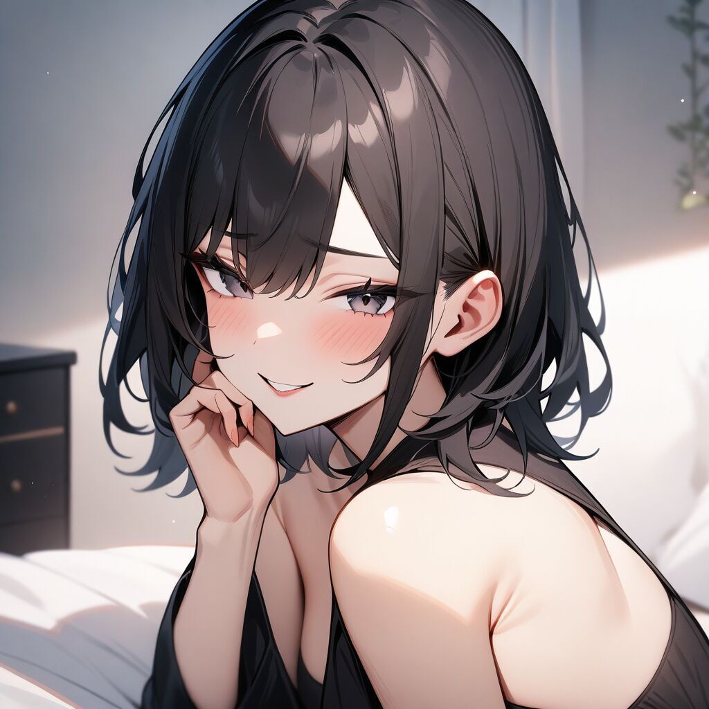 seductive smile (誘惑的な笑顔) by Animagine XL 3.1 - AI生成画像カタログ