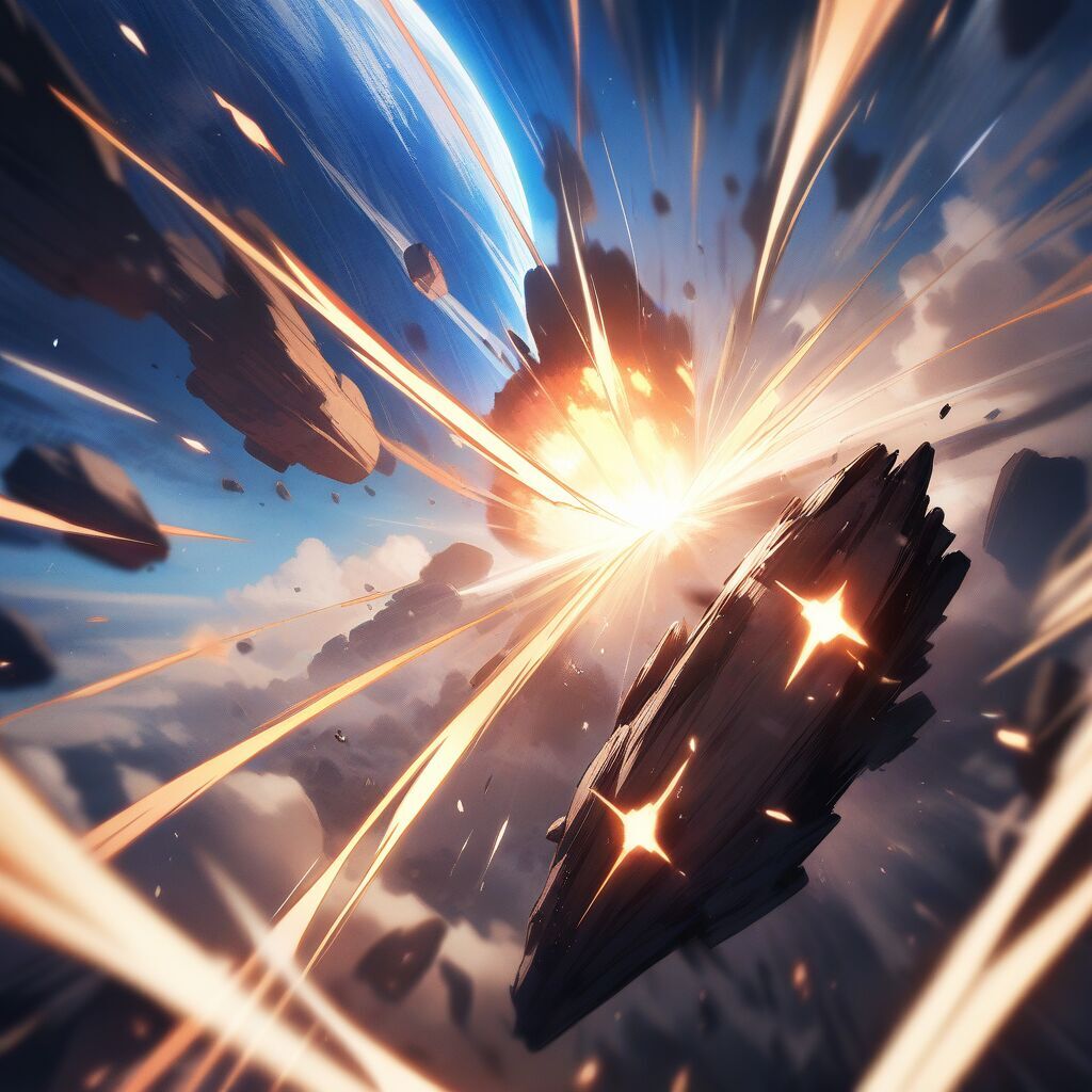 meteor strike (隕石衝突) by Animagine XL V3.1 - AI生成画像カタログ