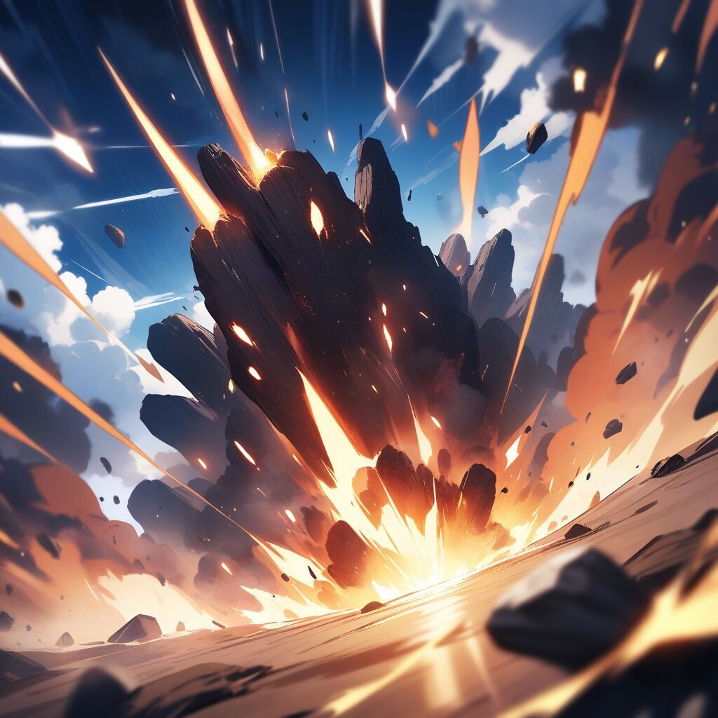 meteor strike (隕石衝突) by Animagine XL V3.1 - AI生成画像カタログ