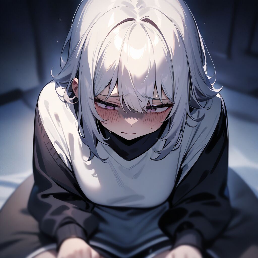 gloom expression depressed (暗い表情) by Animagine XL V3.1 - AI生成画像カタログ
