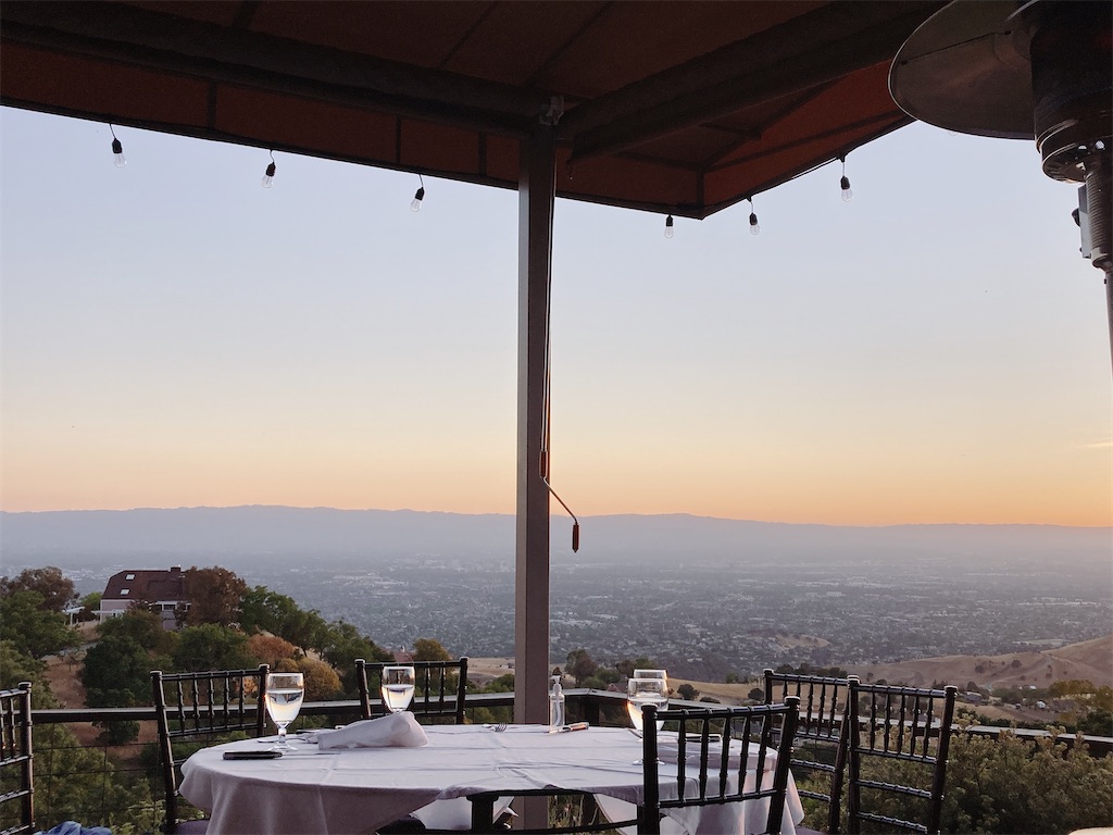 【サンノゼ】夜景の綺麗なレストラン "Mount Hamilton Grandview Restaurant" - ななとなな夫の関西あちこちライフ