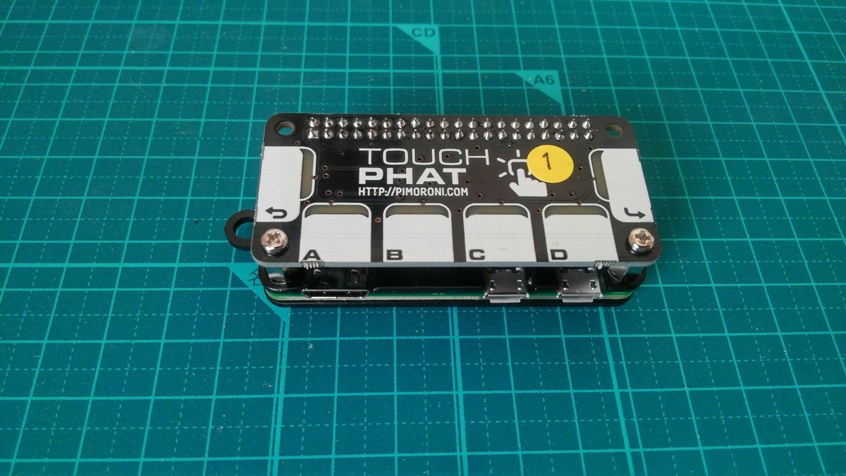Pimoroni Touch pHATをいじってみる (製作編) - 「えだまめ」しているラズパイ