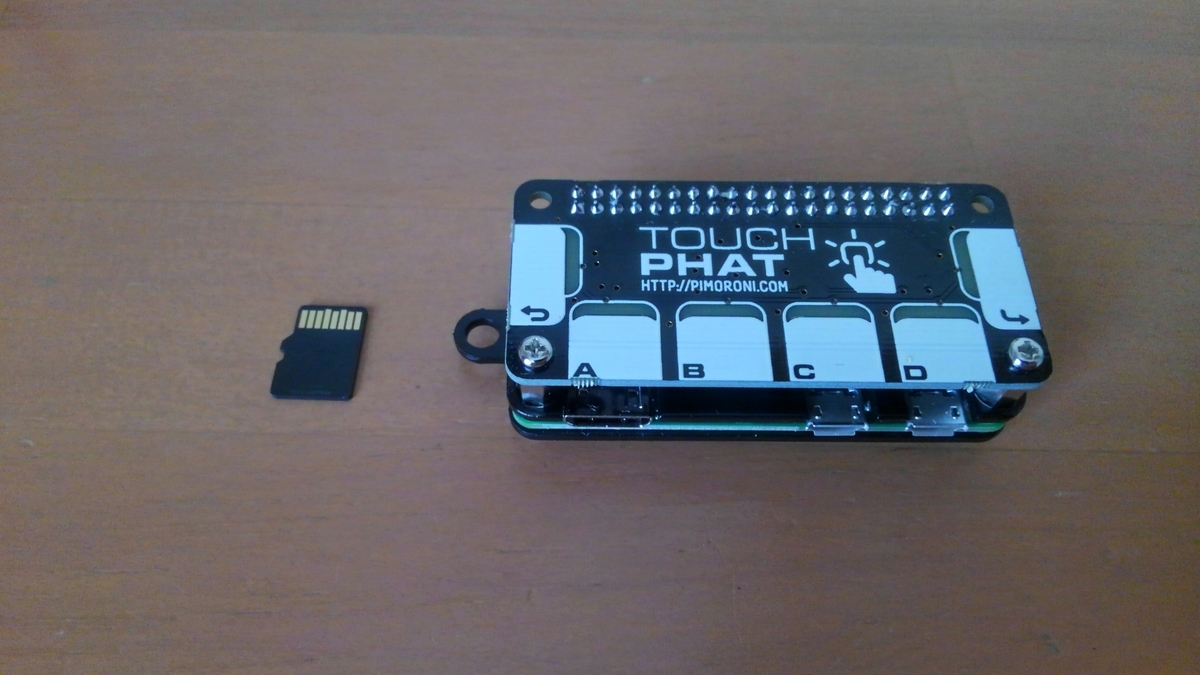 Pimoroni Touch pHATをいじってみる (製作編) - 「えだまめ」しているラズパイ