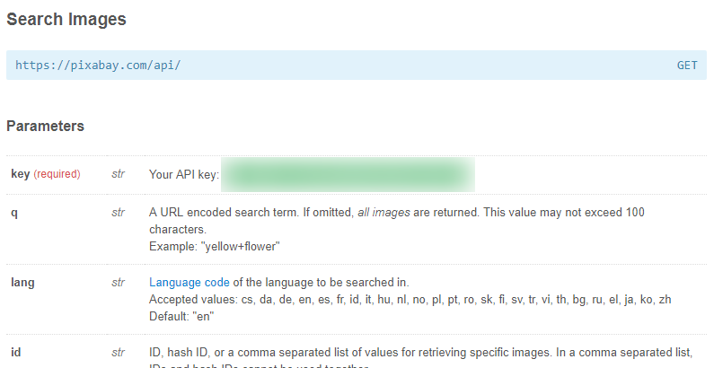 Pixabay の API で画像をかき集める - 約束の地