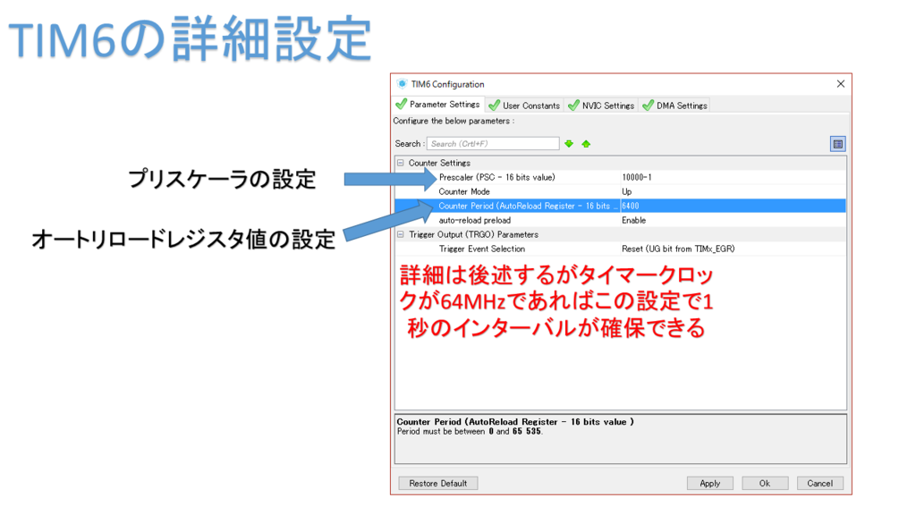 STM32のベーシックタイマー（TIM6/TIM7を使う） - おながわの日記