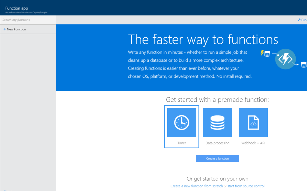 Azure FunctionsをGitHubとContinuous Integrationして自動デプロイされるようにしてみた - tech.guitarrapc.cóm