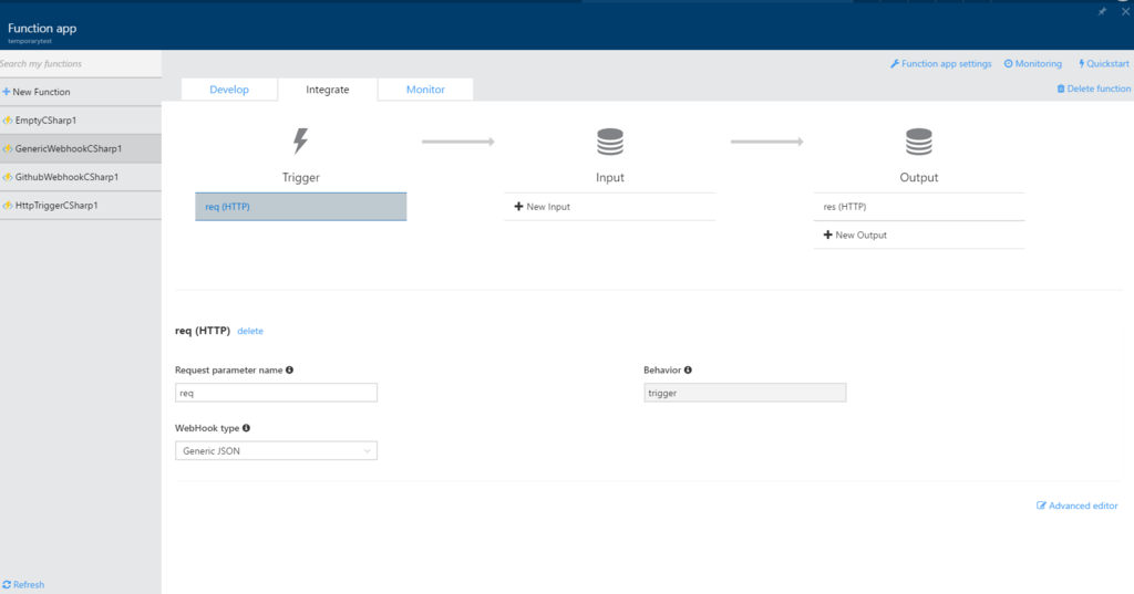 Azure FunctionsのAPI Keyを扱ってみる - tech.guitarrapc.cóm