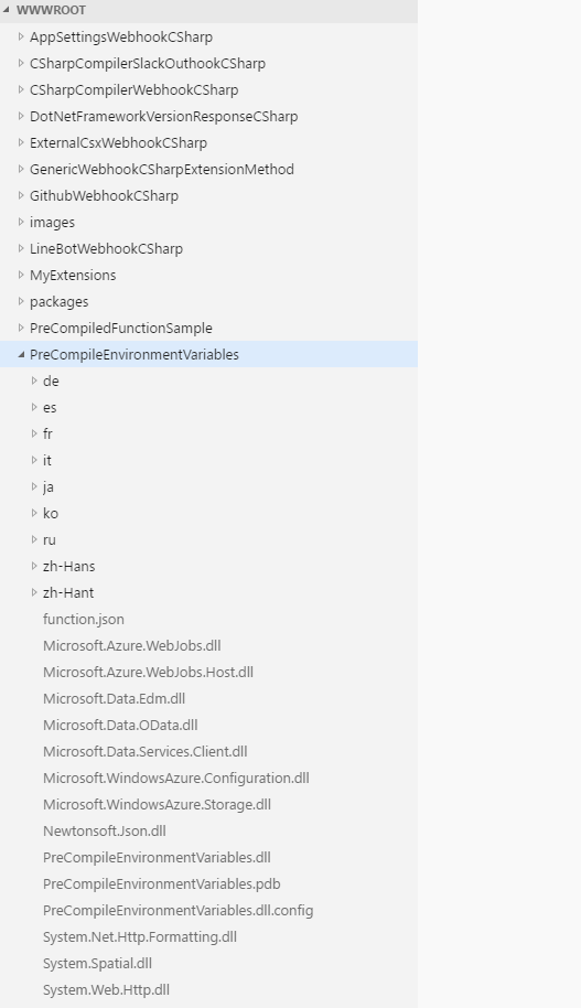 AzureFunctionsのPrecompiled Functionsを試してみる - tech.guitarrapc.cóm