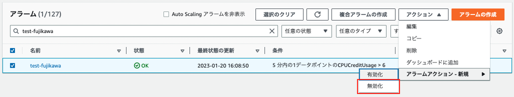 【図解あり】CloudWatchアラームの有効/無効操作がCloudWatchコンソールからできるようになりました - ForgeVision Engineer Blog